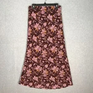 Wayf | Skirts | Wayf Fairy Grunge Mesh Maxi Skirt Medium Brown Pink ...